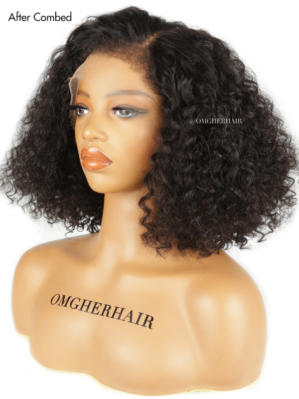 Wand Curls Glueless 6'' HD Bob Wig With Natural Edges Hairline